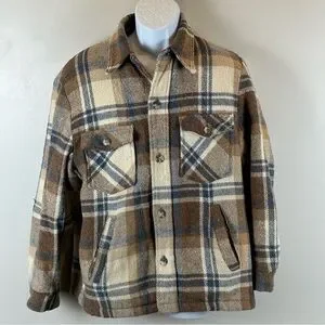 Sears | Jackets & Coats | Vintage Sears Outerwear Jacket Mens Large Tan ...